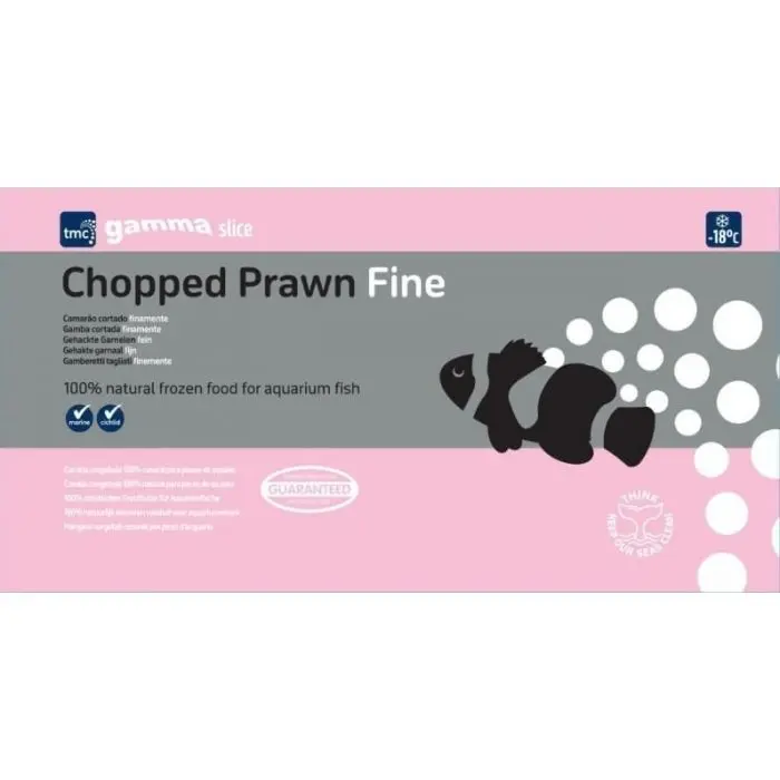 Gamma Slice Chopped Prawn Flat Pack 250g | Finest Aquatics